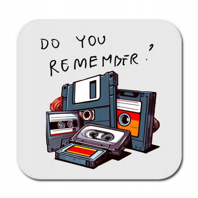 Podkładka lata 80 te 90 te klasyki kaseta kaseta vhs dyskietka retro ... Podkładka lata 80 te 90 te klasyki kaseta kaseta vhs dyskietka retro ...