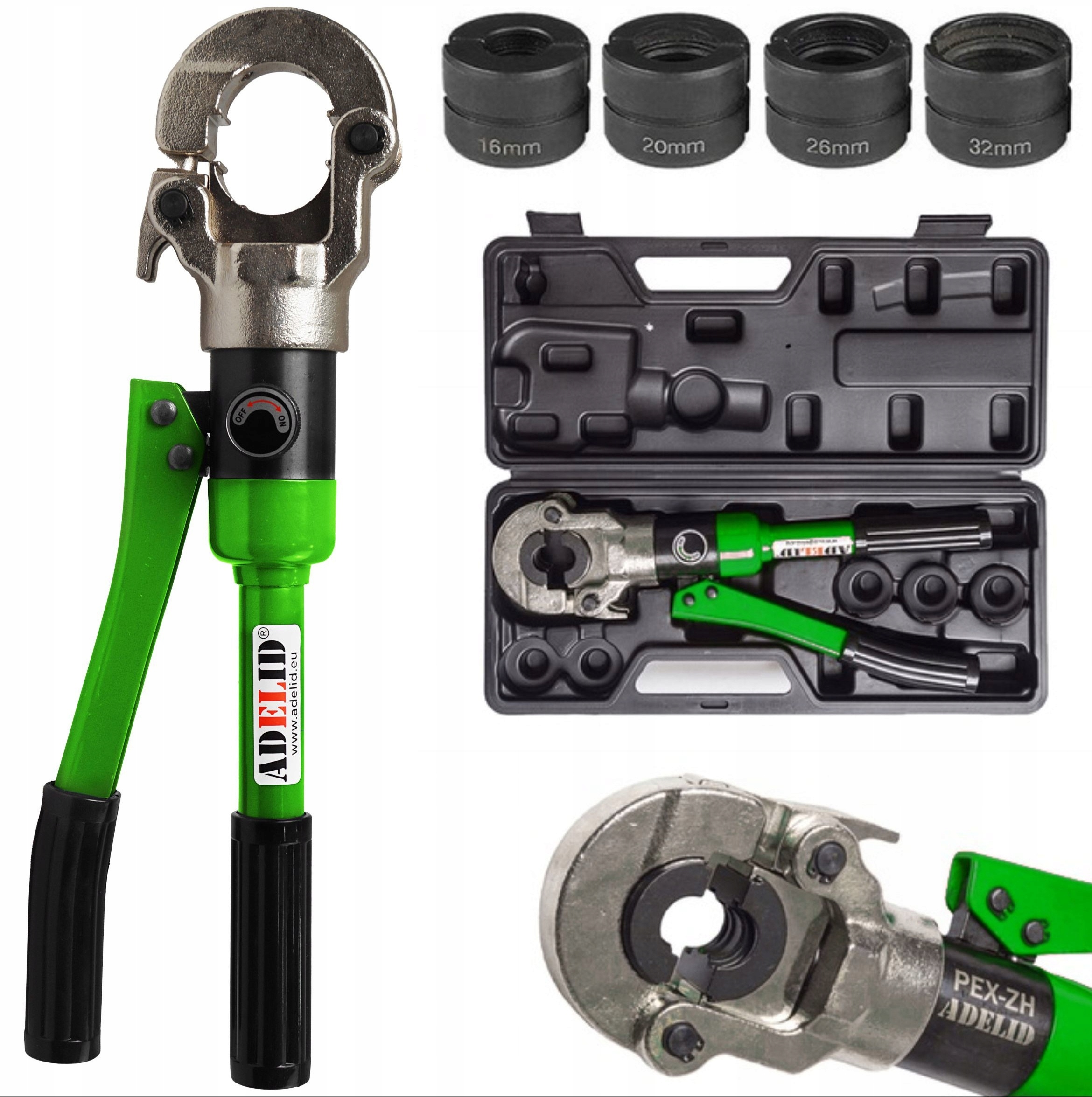 Zaciskarka do rur PEX Adelid 16-32 mm (5900378993377) • Cena, Opinie ...