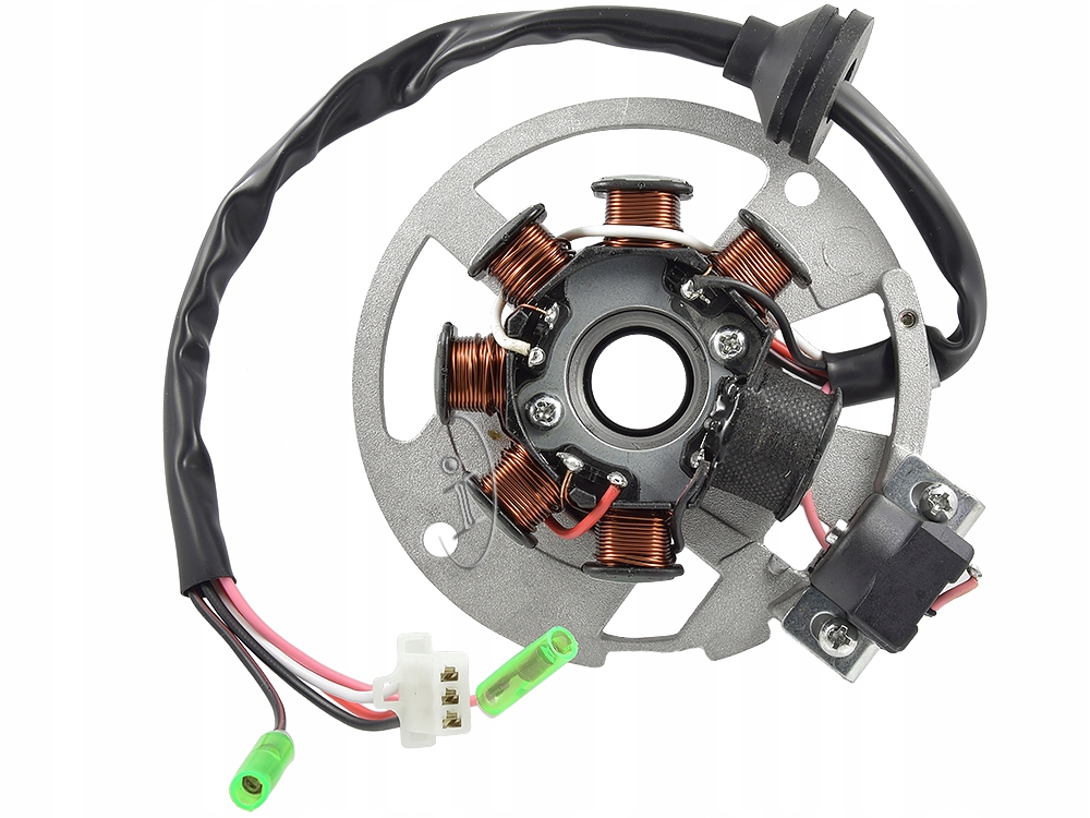 STATOR GYÚJTÓTEKERCS SZKÚTER 2T 7 TEKERCS 5 VEZETÉK KEEWAY JUNAK BARTON ...