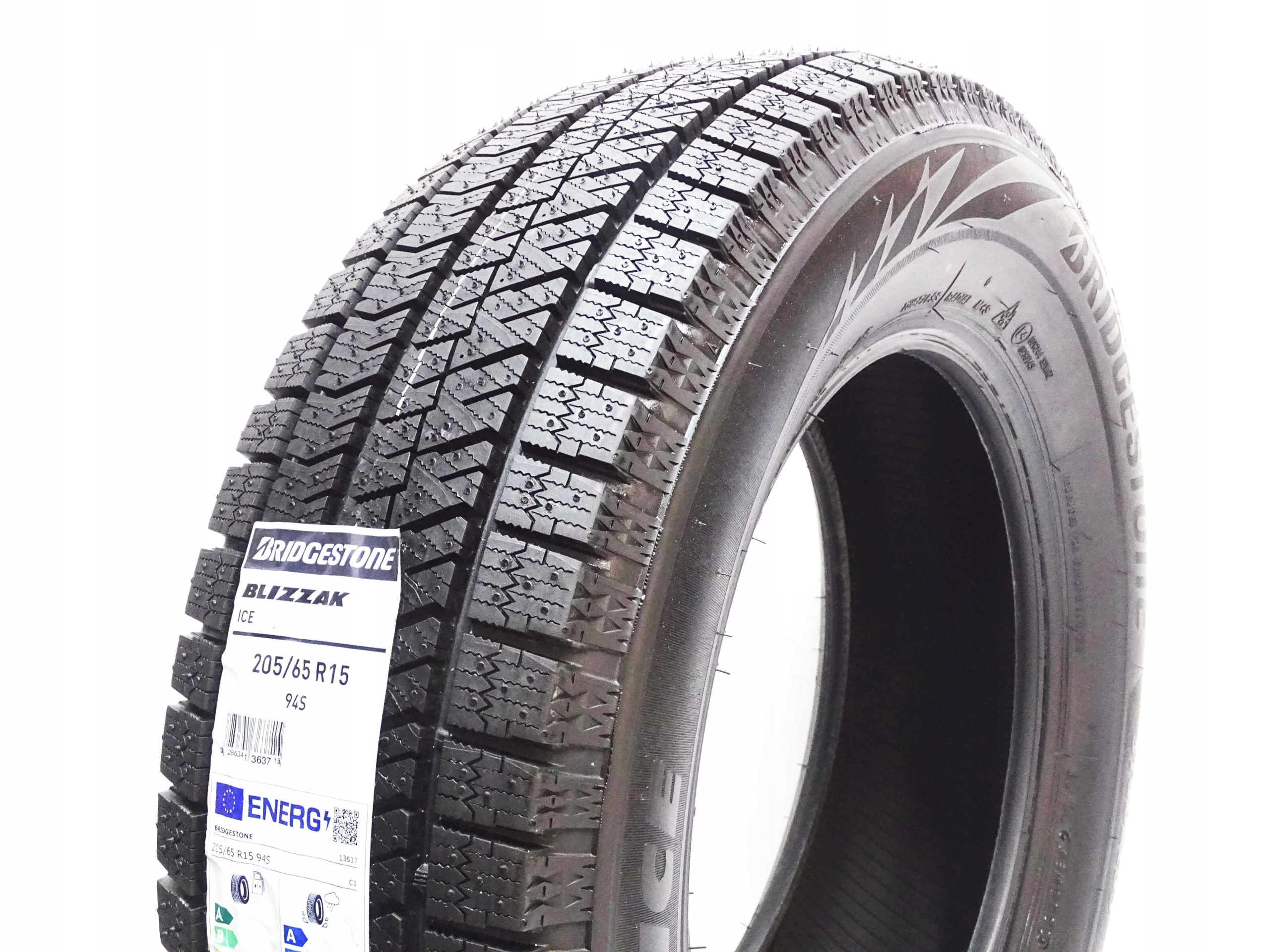 4x BRIDGESTONE 205/65R15 94S Blizzak ICE 3286341363715 za 1000.00PLN z ...