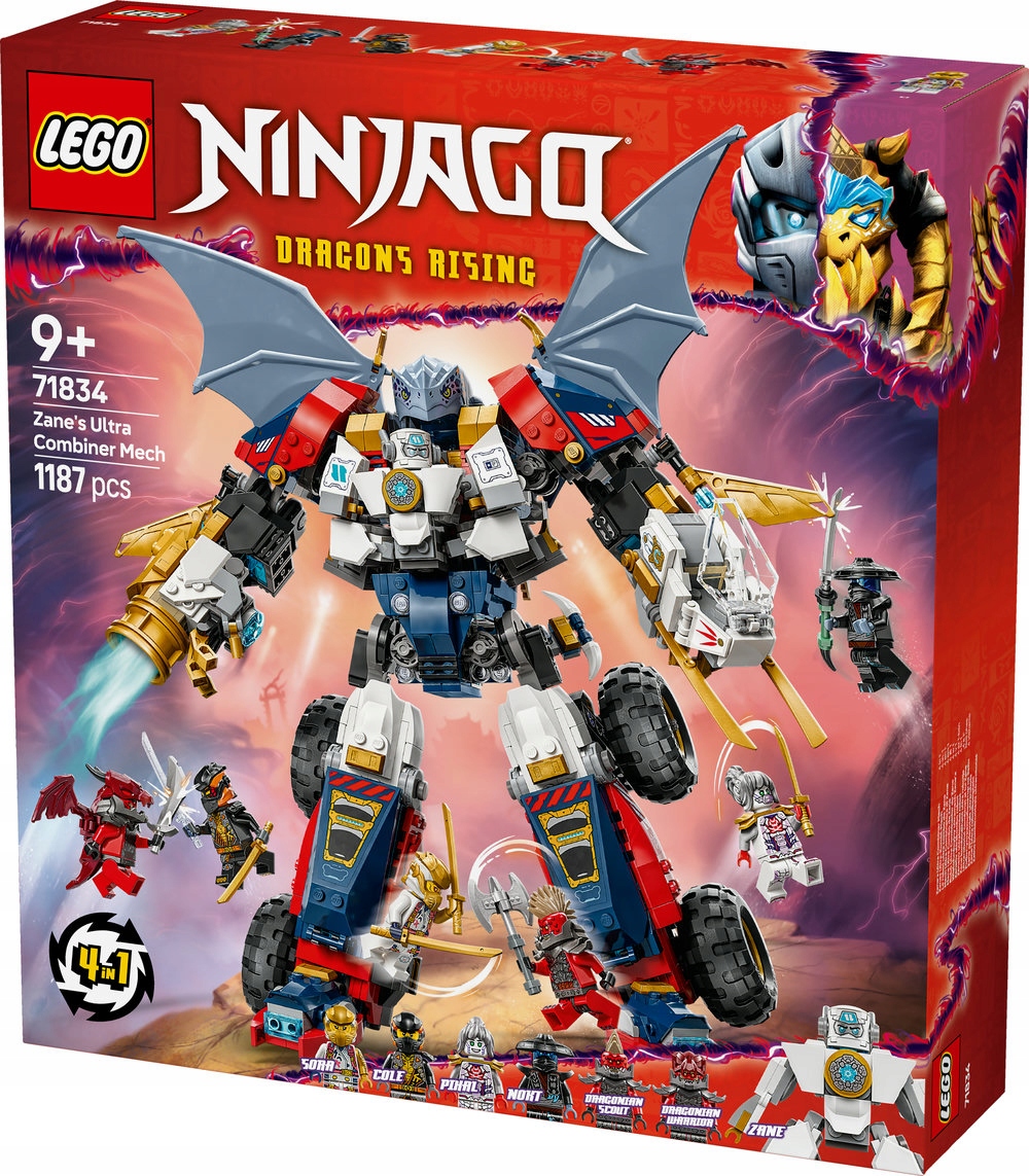 LEGO Ninjago 71834 Wielofunkcyjny ultramech Zane’a (5702017815695 ...