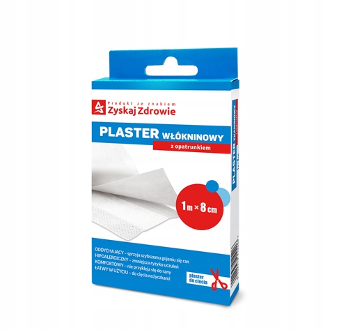 ZYSKAJ ZDROWIE Plaster włókninowy 1m x 8cm (5902578910420) • Cena ...