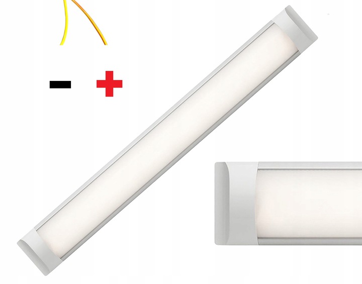 PANEL LED LAMPA 30W 60 CM OPRAWA ŚWIETLÓWKA ZASILANIE 12V DO AUTA ...