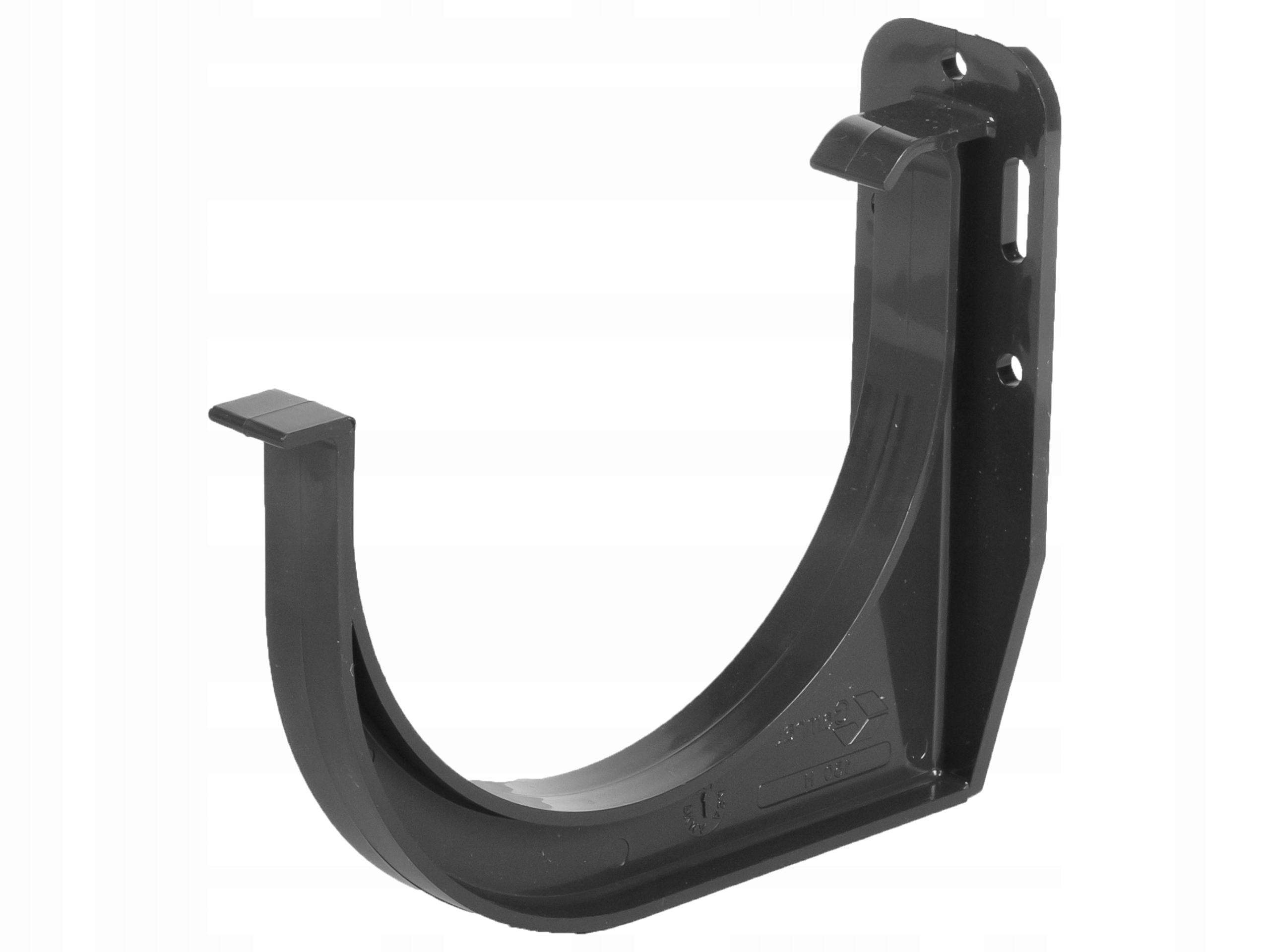 Gamrat Uchwyt rynny hak rynnowy doczołowy PCV 75 Rynna PVC 75mm GRAFIT ...