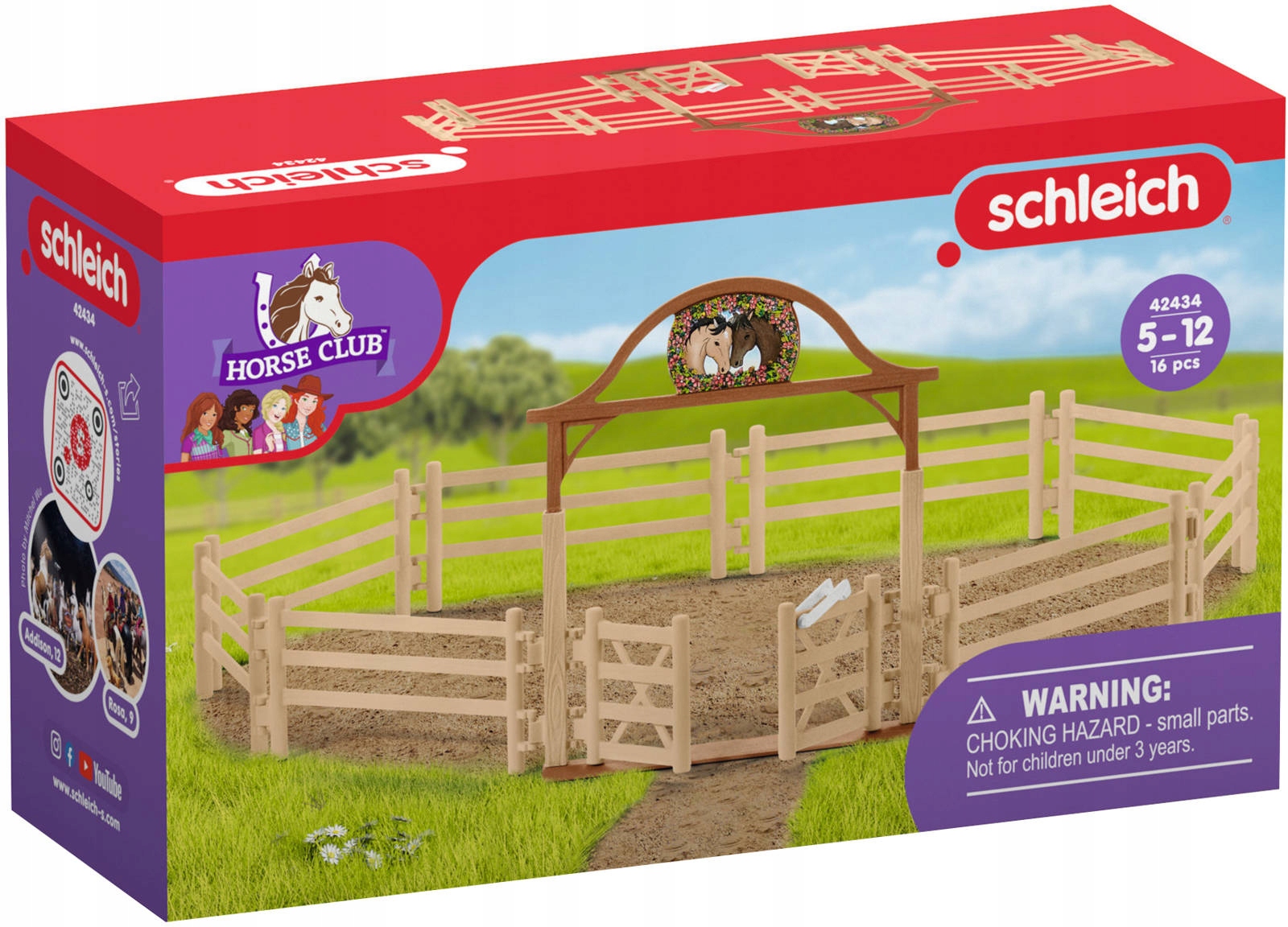 SCHLEICH 42434 16w1 ZAGRODA Wybieg dla koni brama 12505310245 - Allegro.pl