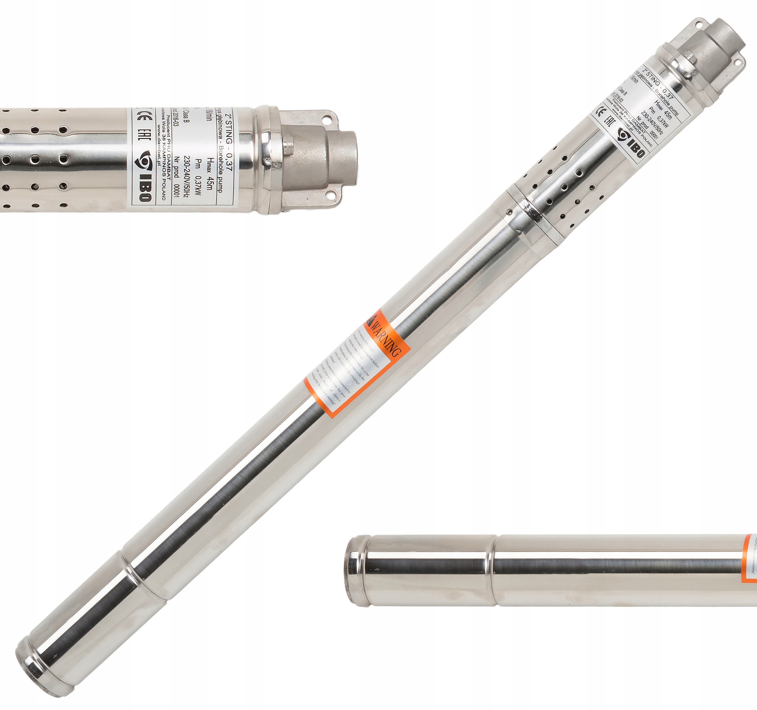 POMPA GŁĘBINOWA 2" STING IBO KABEL 14M 0,37KW (5903111344450) • Cena, Opinie • Pompy i hydrofory ...