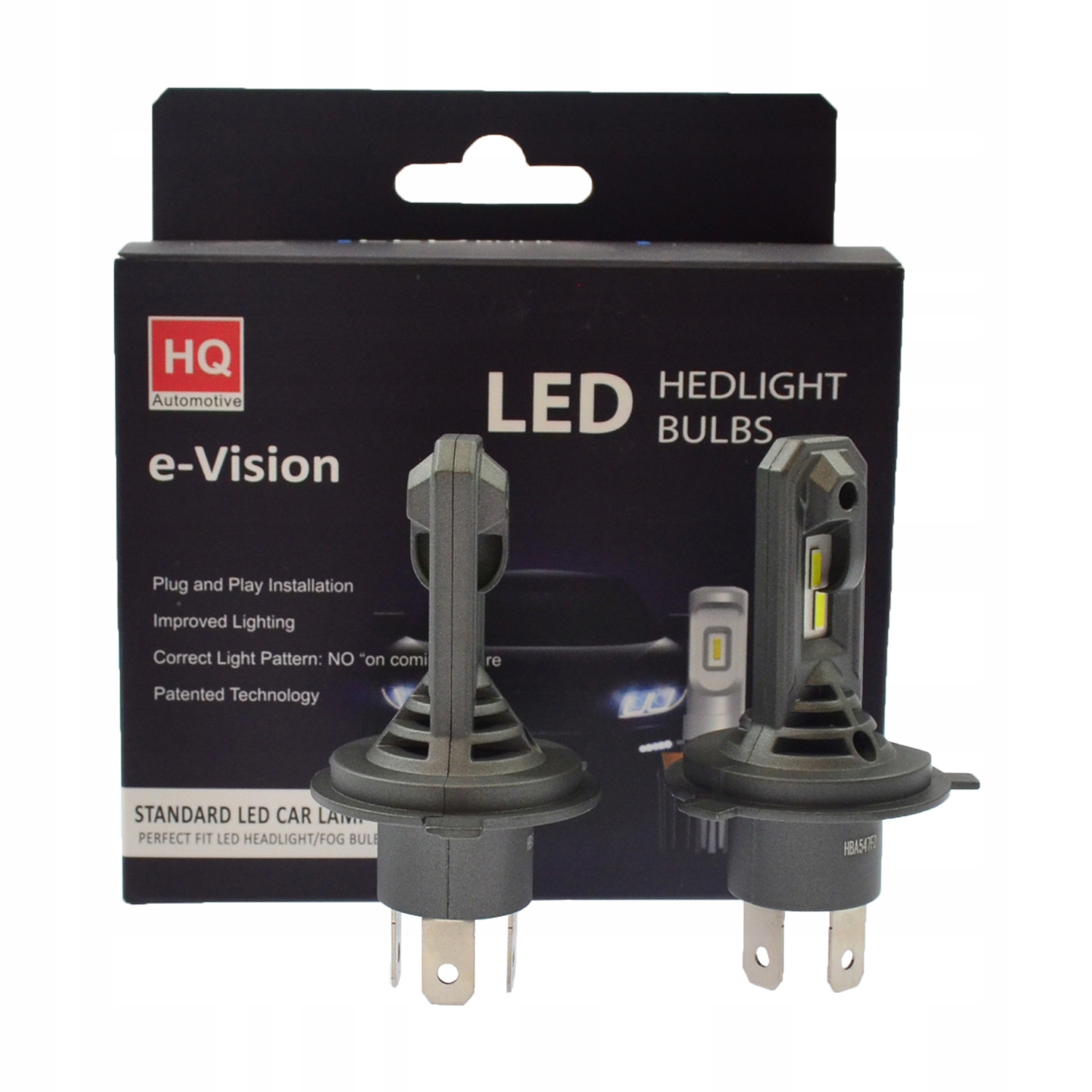 ŻARÓWKI H4 LED HQ e-VISION 18W 12V BIAŁE 6000K HQ-1056 za 249 zł z ...