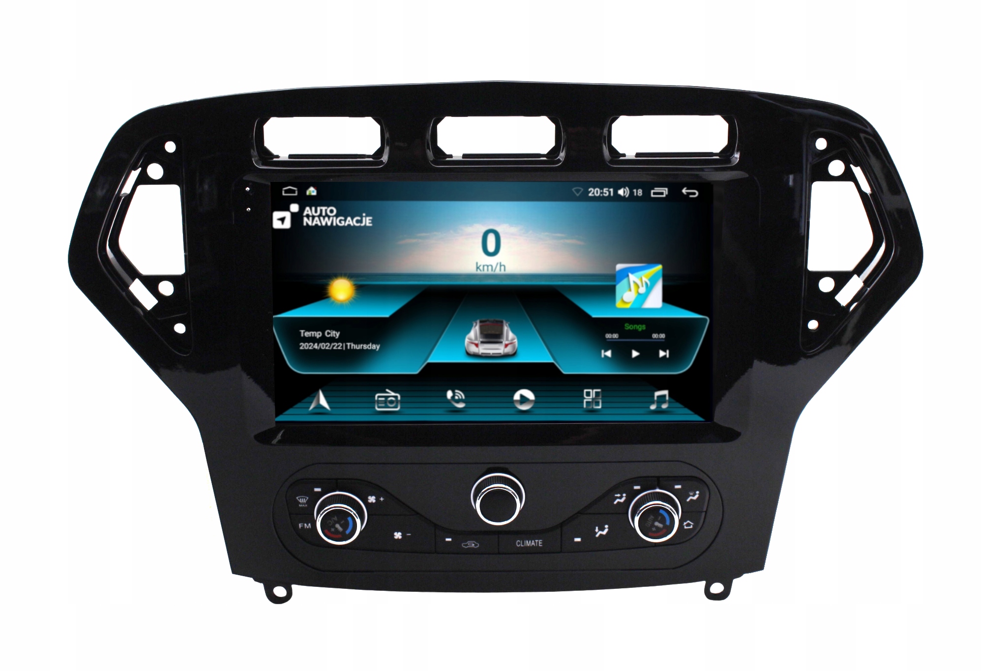 AUTÓRÁDIÓ GPS NAVIGÁCIÓ FORD MONDEO MK4 2011-2014 ANDROID CARPLAY 2/64 ...
