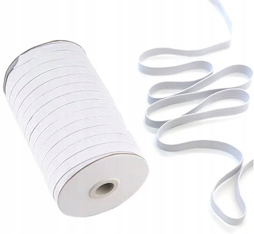 GUMA ODZIEŻOWA GUMKA KRAWIECKA DZIANA BIAŁA ELASTYCZNA 5mm 10m ...