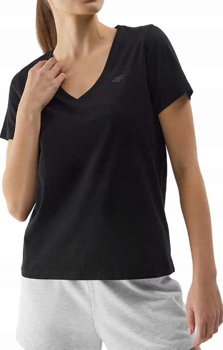 4F KOSZULKA T-SHIRT DAMSKI F1162 _ czarny _ podkoszulek _ r. M • Cena ...