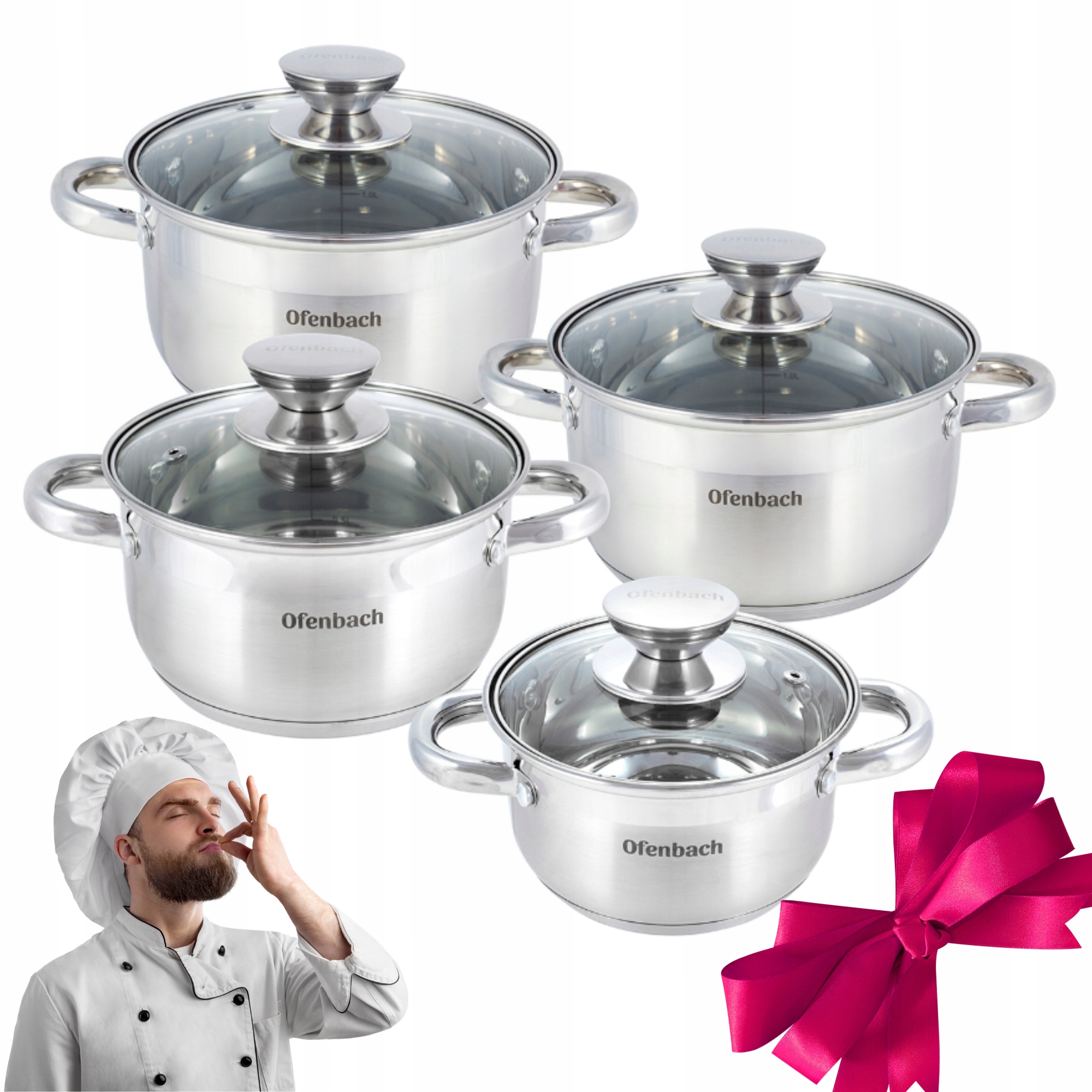 GARNKI ZESTAW KOMPLET GARNKÓW INDUKCJA (5903148928340) • Cena, Opinie ...