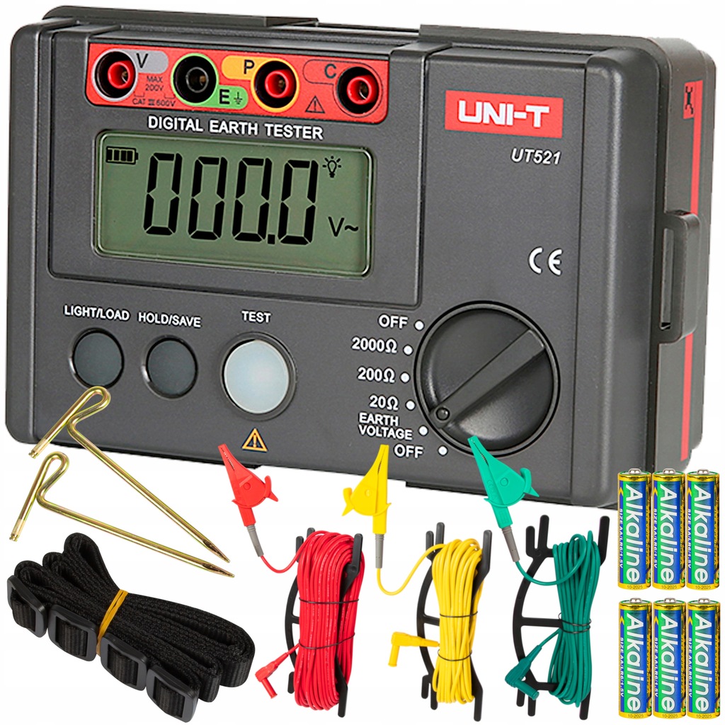 Miernik UT521 UNI-T rezystancji uziemie. - Sklep, Opinie, Cena w Allegro
