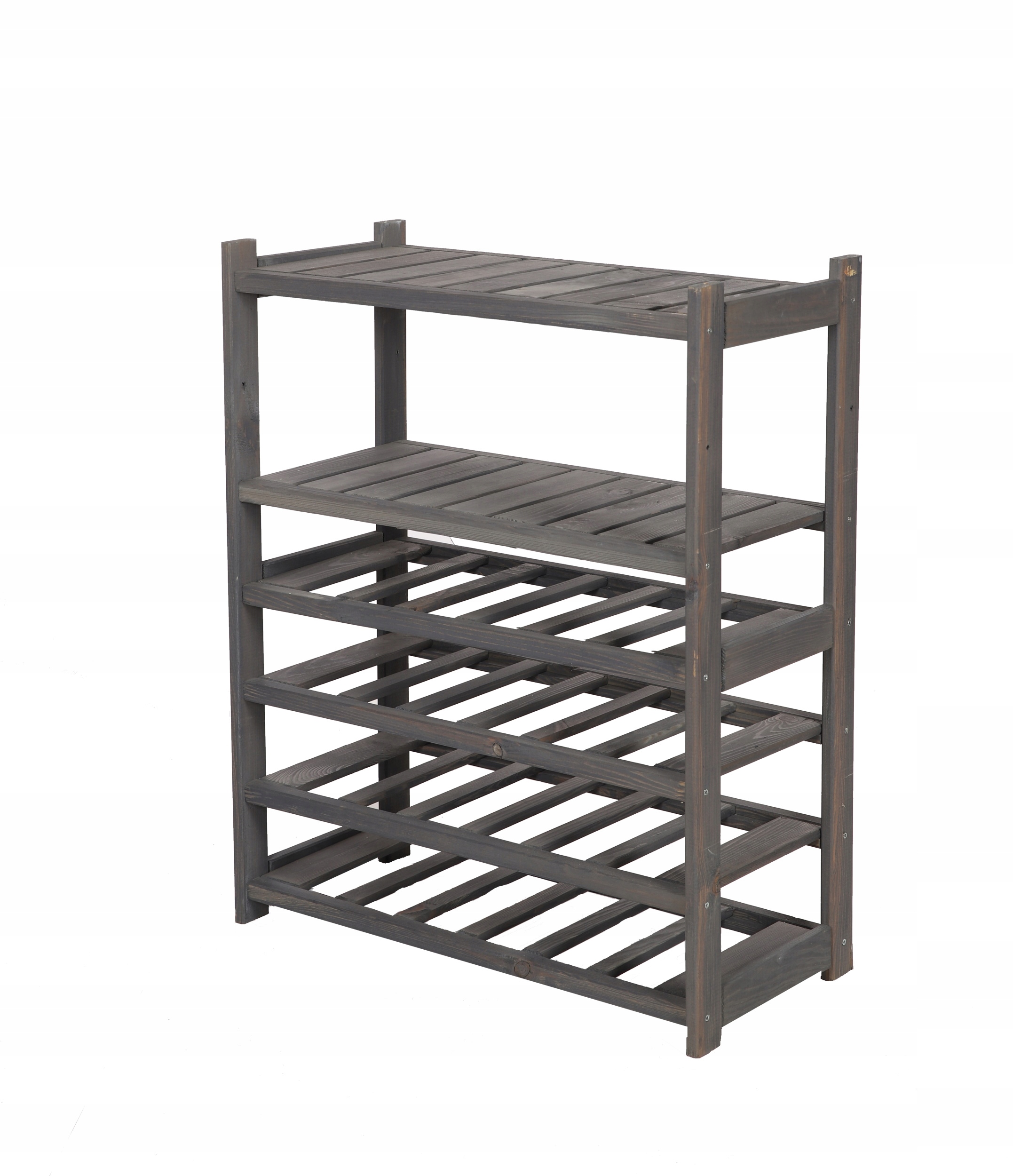 Regał sosnowy do spiżarni wino LSR 6 półek Szary (LSR_0858_P2W400_SF1 ...