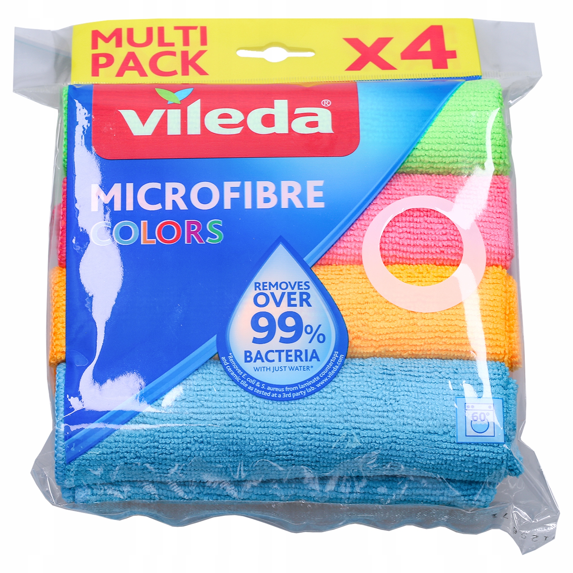 Vileda Microfibre Colors ścierka uniwersalna 4szt 13688291298 - Allegro.pl