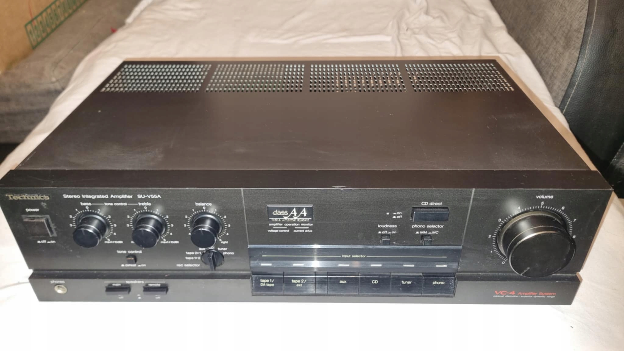 Wzmacniacz TECHNICS SU-V55A 2x100W 4ohm Made in Japan - Sklep, Opinie, Cena w Allegro