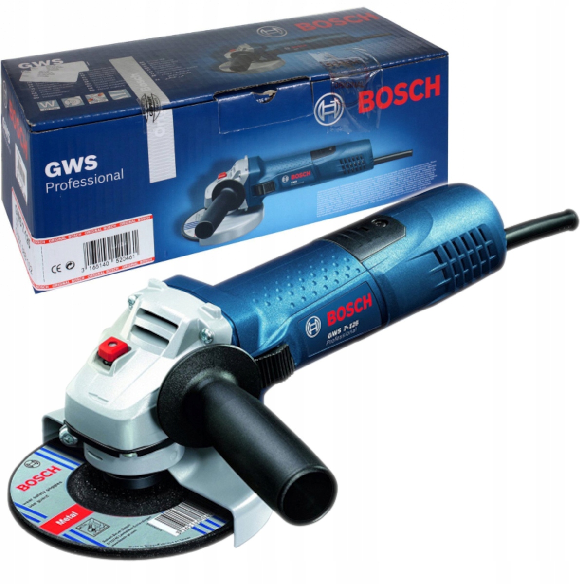 SZLIFIERKA KĄTOWA 720W 125mm GWS 7-125 PROFESSIONAL LEKKA BOSCH ...