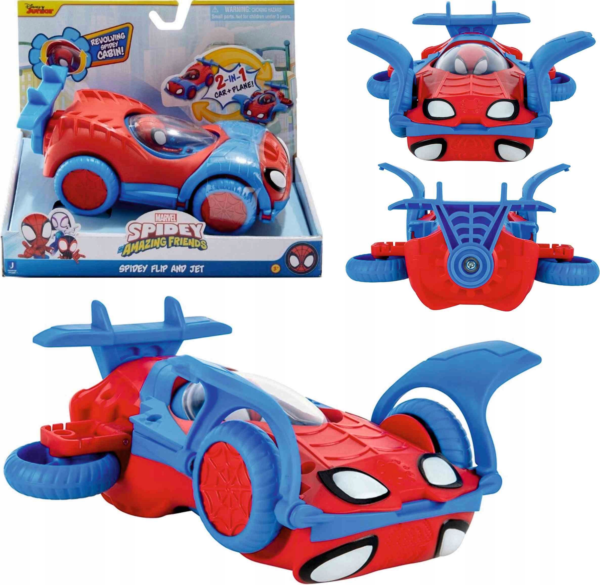 SPIDEY i SUPER KUMPLE POJAZD SPIDEY FLIP AND JET TRANSFORMACJA od ...