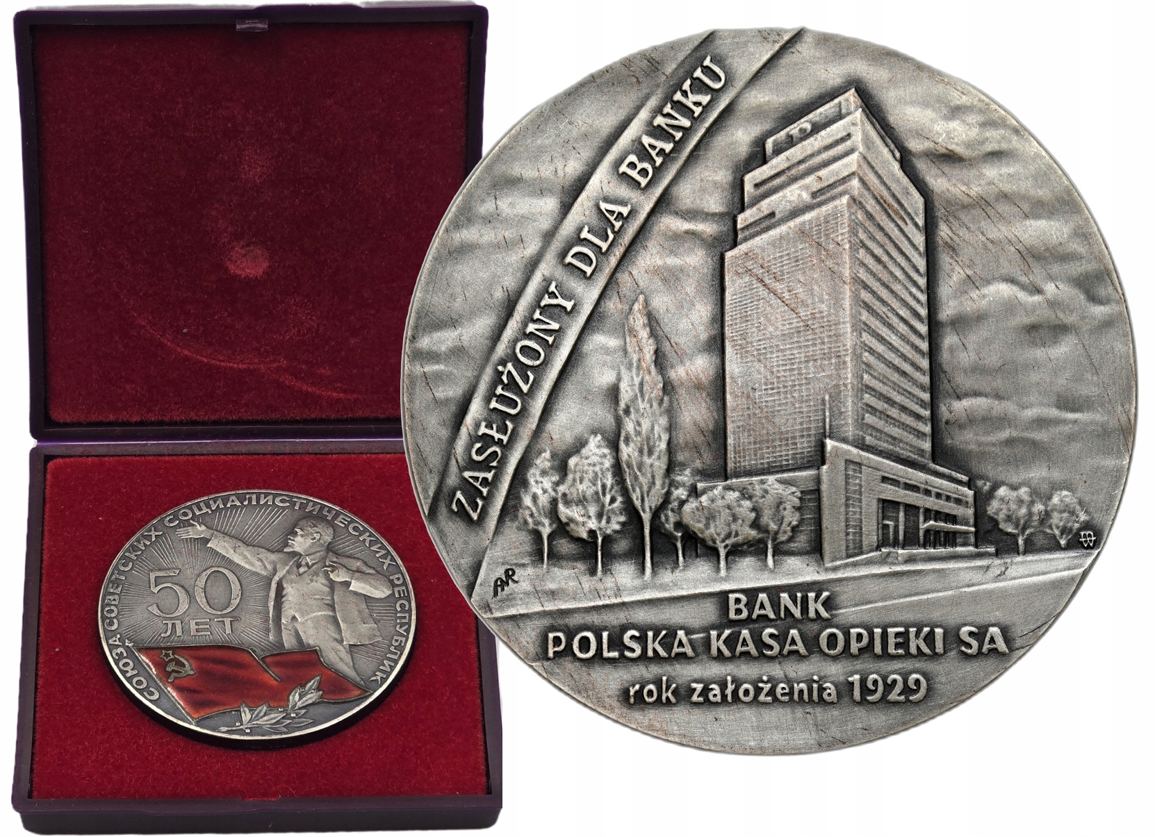 Rosja, ZSSR. Medal 1972 - 50 lat ZSRR - SREBRO 17036524449 - Allegro.pl
