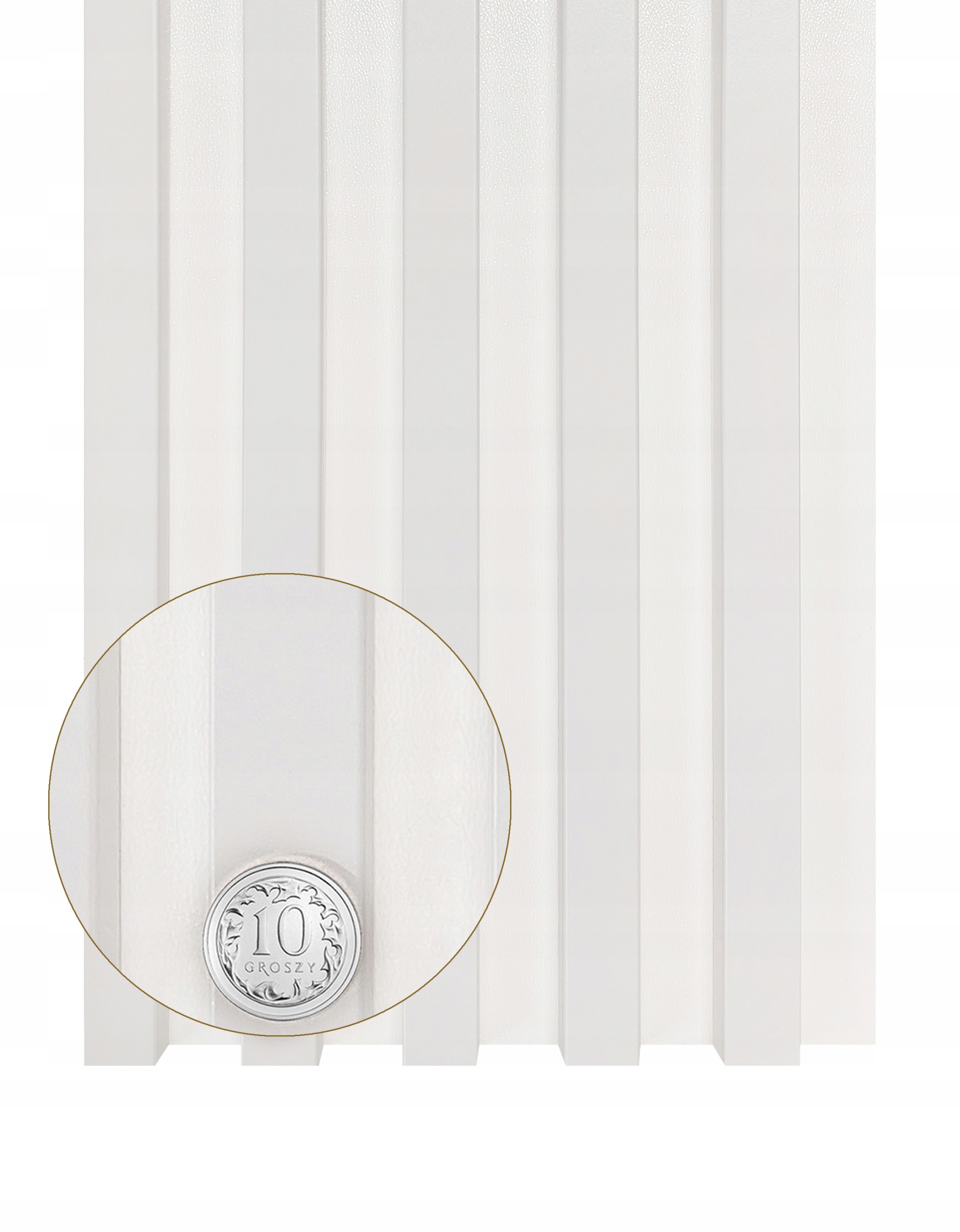 Lamele meblowe ścienne MINI SLIM wąskie białe • Cena, Opinie • Lamele ...