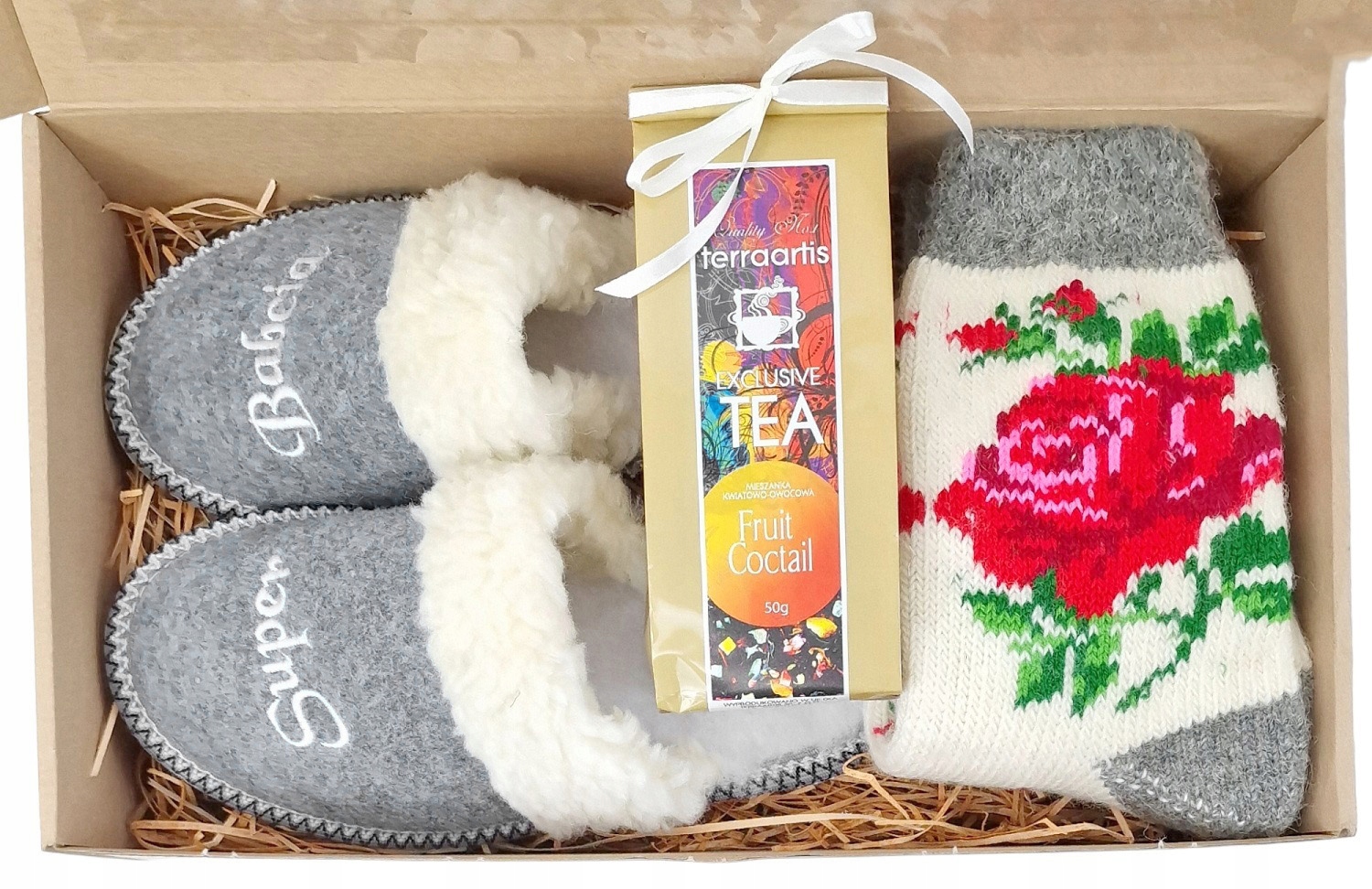 Pre babičku Papuče Ponožky v Kartóniku Hotový Set Super Babička *39 ...