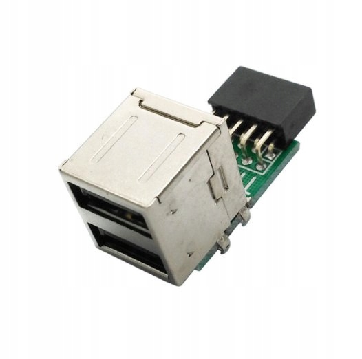 MODUŁ Hub 9pin 2 Porty USB WYPRZEDAŻ - Sklep, Opinie, Cena w Allegro.pl
