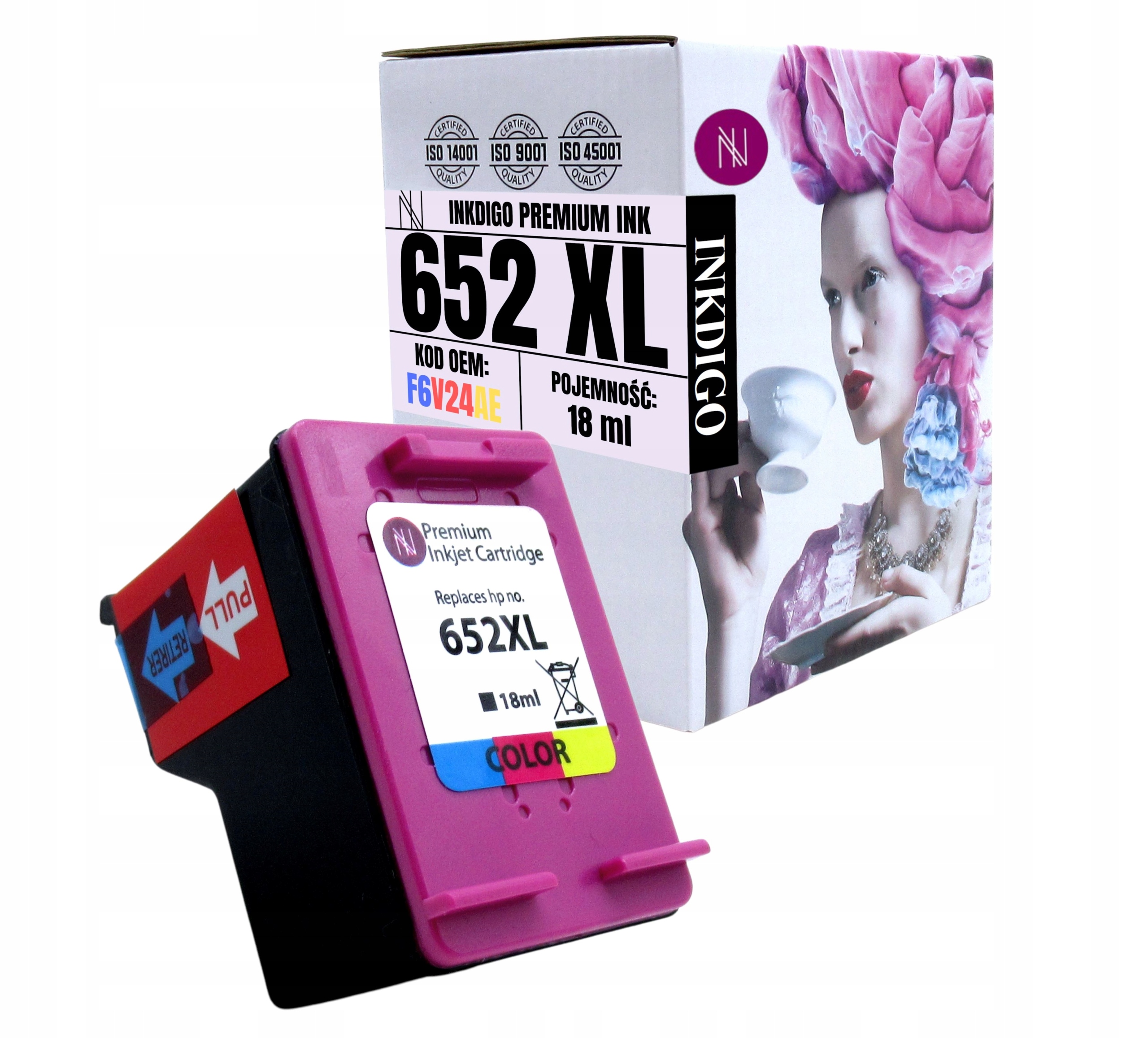 TUSZ HP 652XL COLOR KOLOR do DRUKARKI HP Deskjet IA 2135 AiO / 652 XL ...