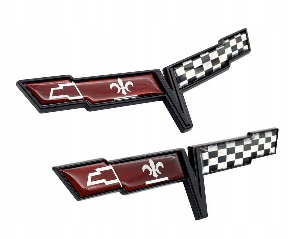 Emblemat znaczek logo przód tył wlew paliwa Chevrolet Corvette C3 80-82 ...