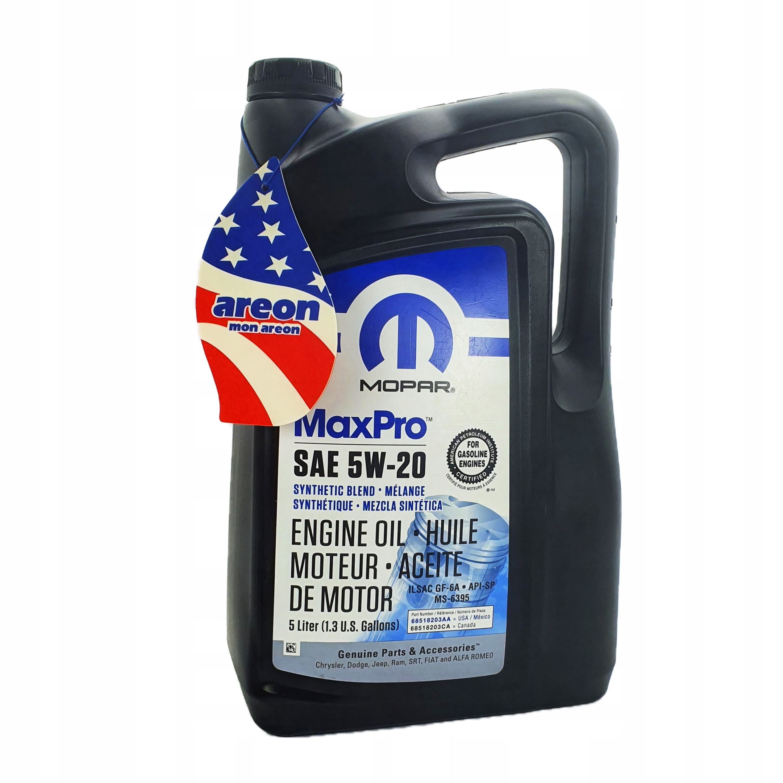 MOPAR 5W20 5L + zapach K68218891AC za 192,03 zł z Suchocin - Allegro.pl - (10506102916)