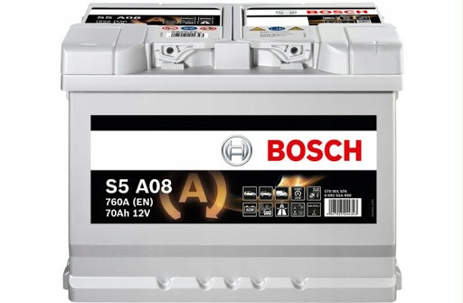 AKUMULATOR SAMOCHODOWY BOSCH S5 AGM 70AH 760A S5A08 START STOP 4047025244343 za 646.74PLN z ...