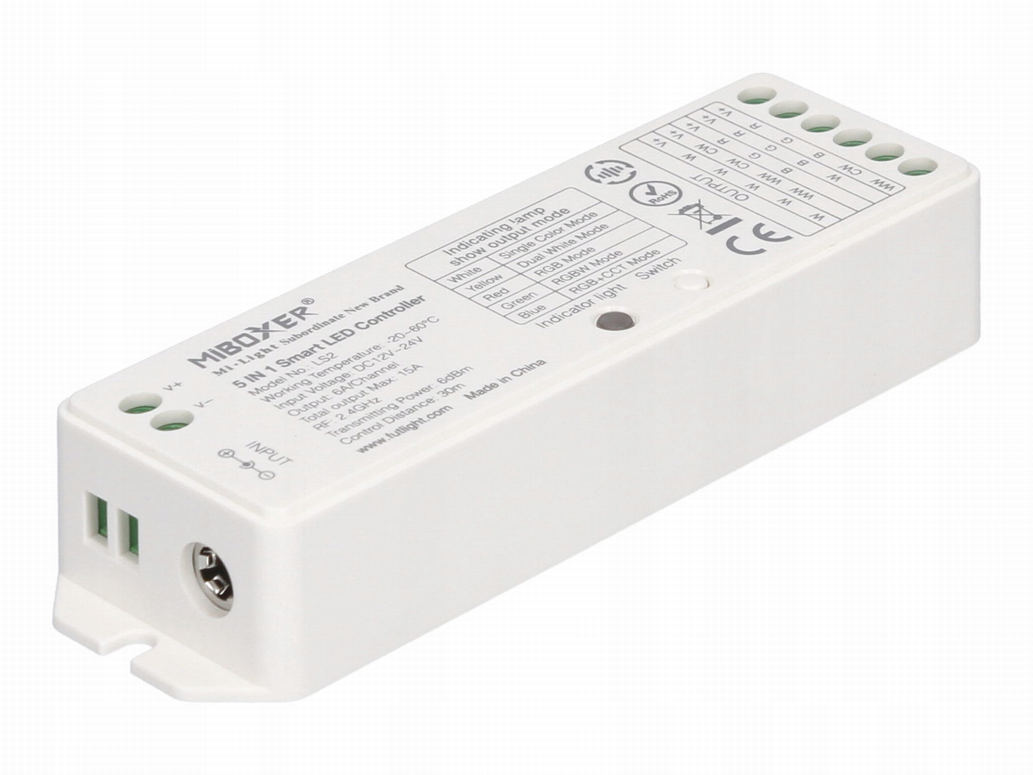 Sterownik LED MiLight 8-stref uniwersalny 5w1 6A/kan. max.15A model LS2 ...