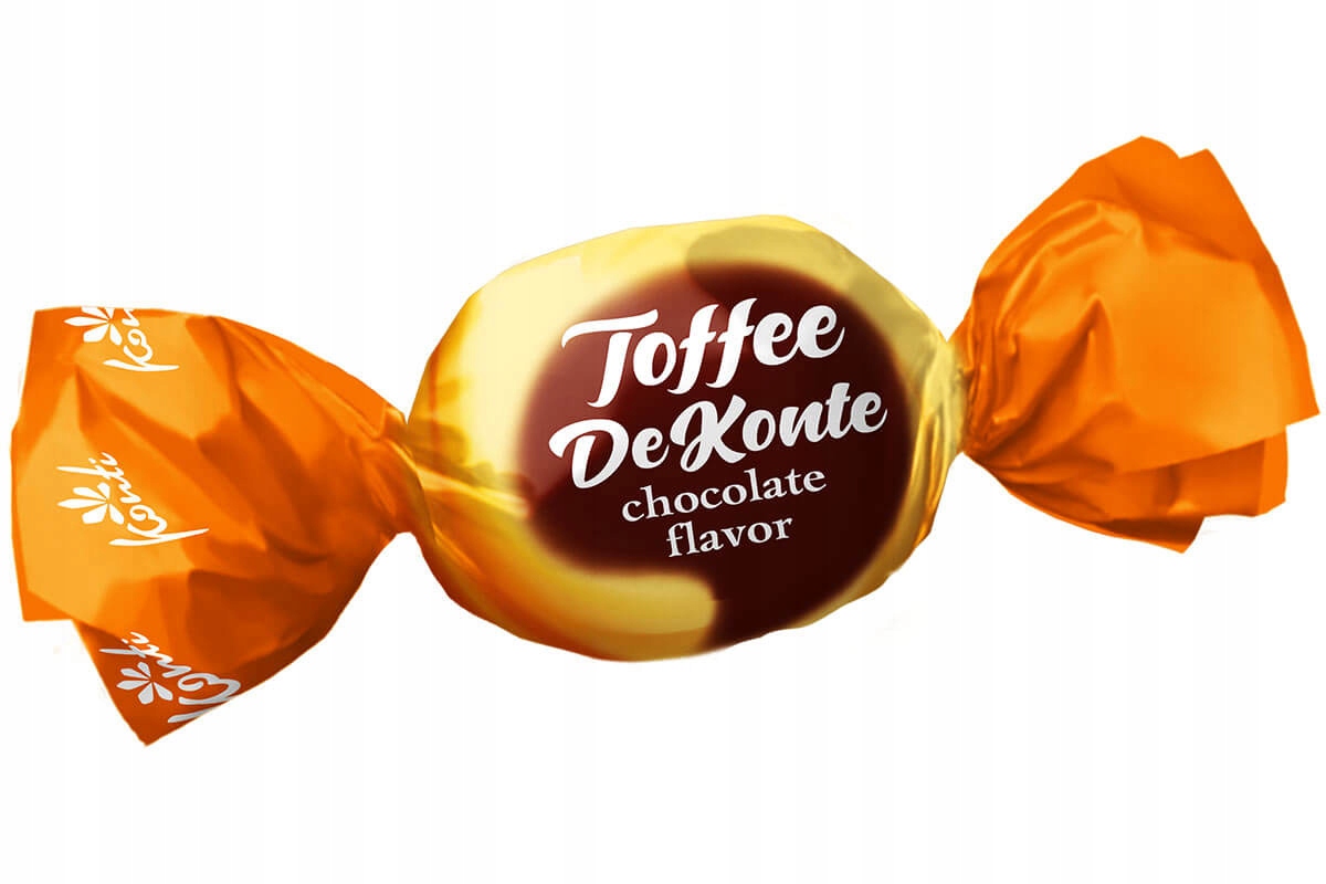 Cukierki Toffee De Konte Chocolate Toffi z Nadzieniem Czekoladowym1kg ...