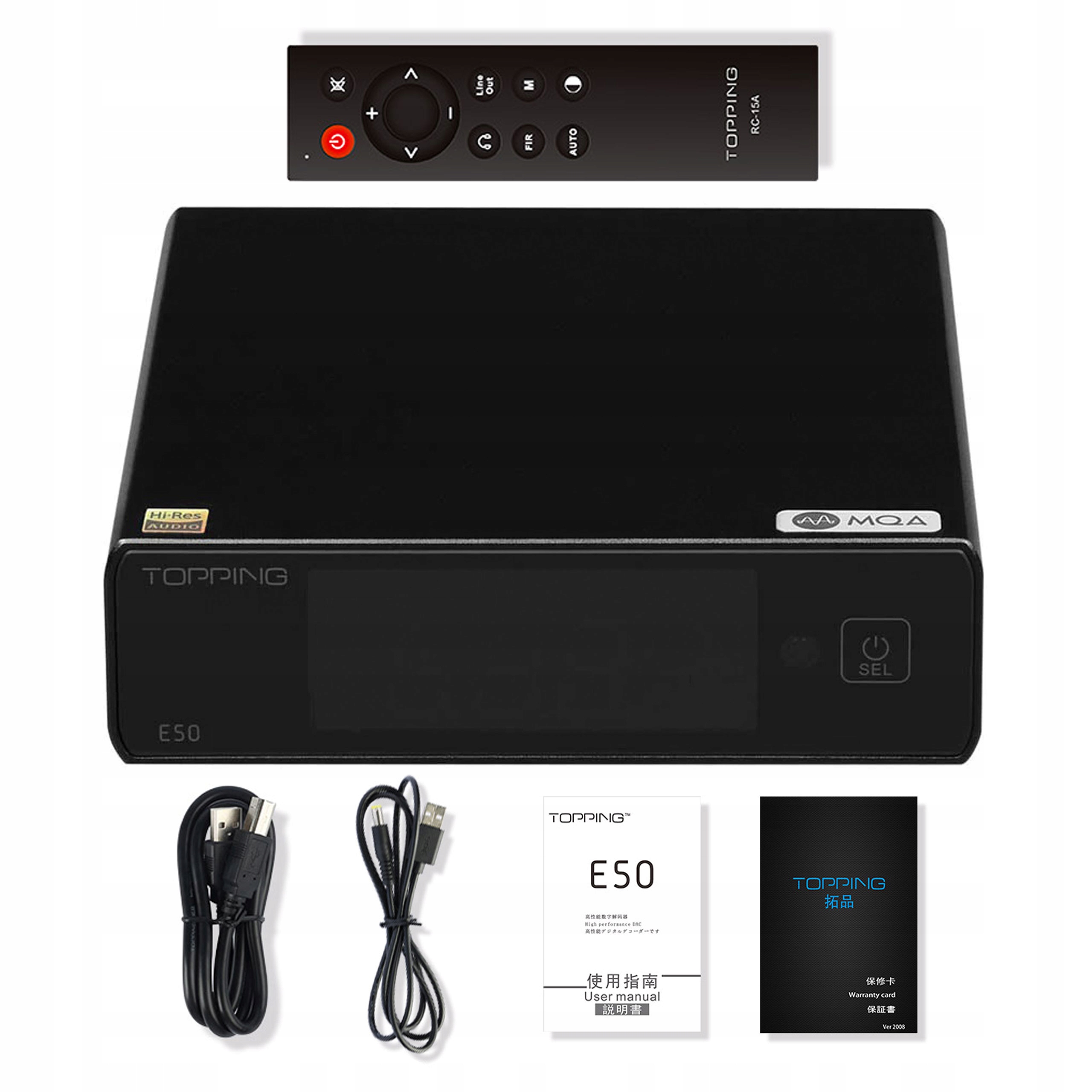 TOPPING E50 PRZETWORNIK CYFROWO ANALOGOWY DAC MQA - Sklep, Opinie, Cena ...