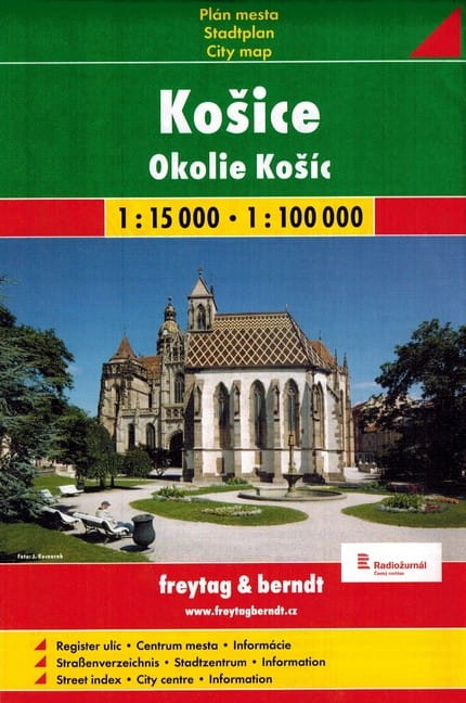 KOŠICE A OKOLÍ MAPA MĚSTA TURISTICKÁ MAPA FB za 104 Kč - Allegro