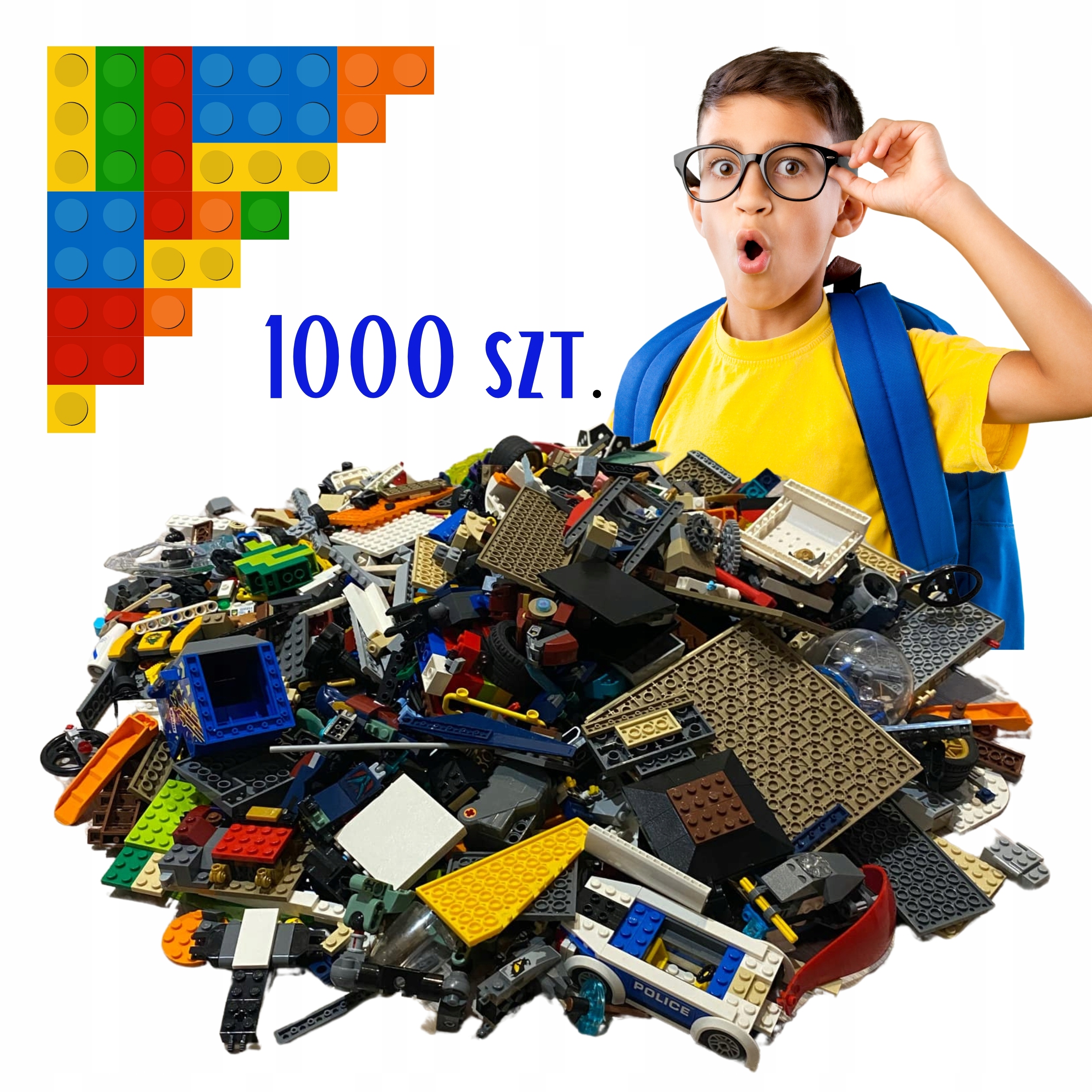 Lego mix 1000szt oryginalne sortowane mieszane figurka niespodzianka ...