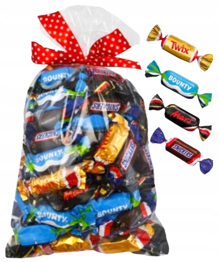 Cukierki Celebration Mars SNICKERS Bounty Twix 1kg mieszanka mini ...