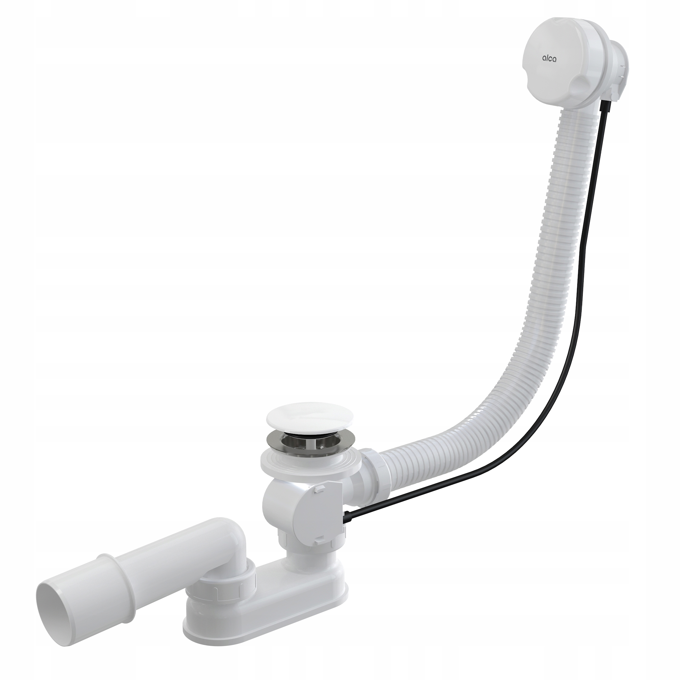 Syfon wannowy korek automatyczny biały A51BM-120 (8595580500979) • Cena ...