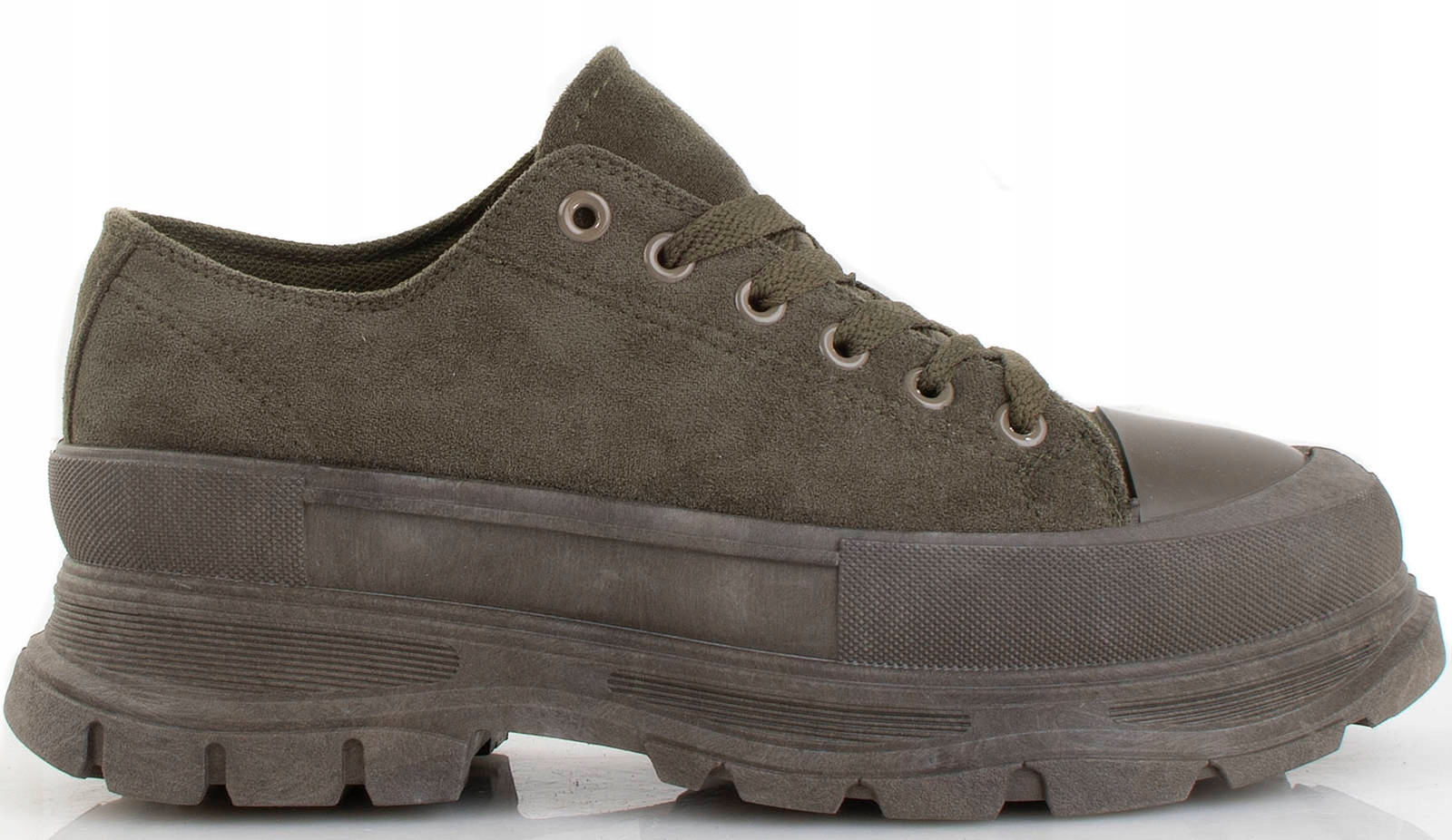 6446 ZIELONE NISKIE ZAMSZOWE TRAMPKI PLATFORMA 37 (5905606019577 ...