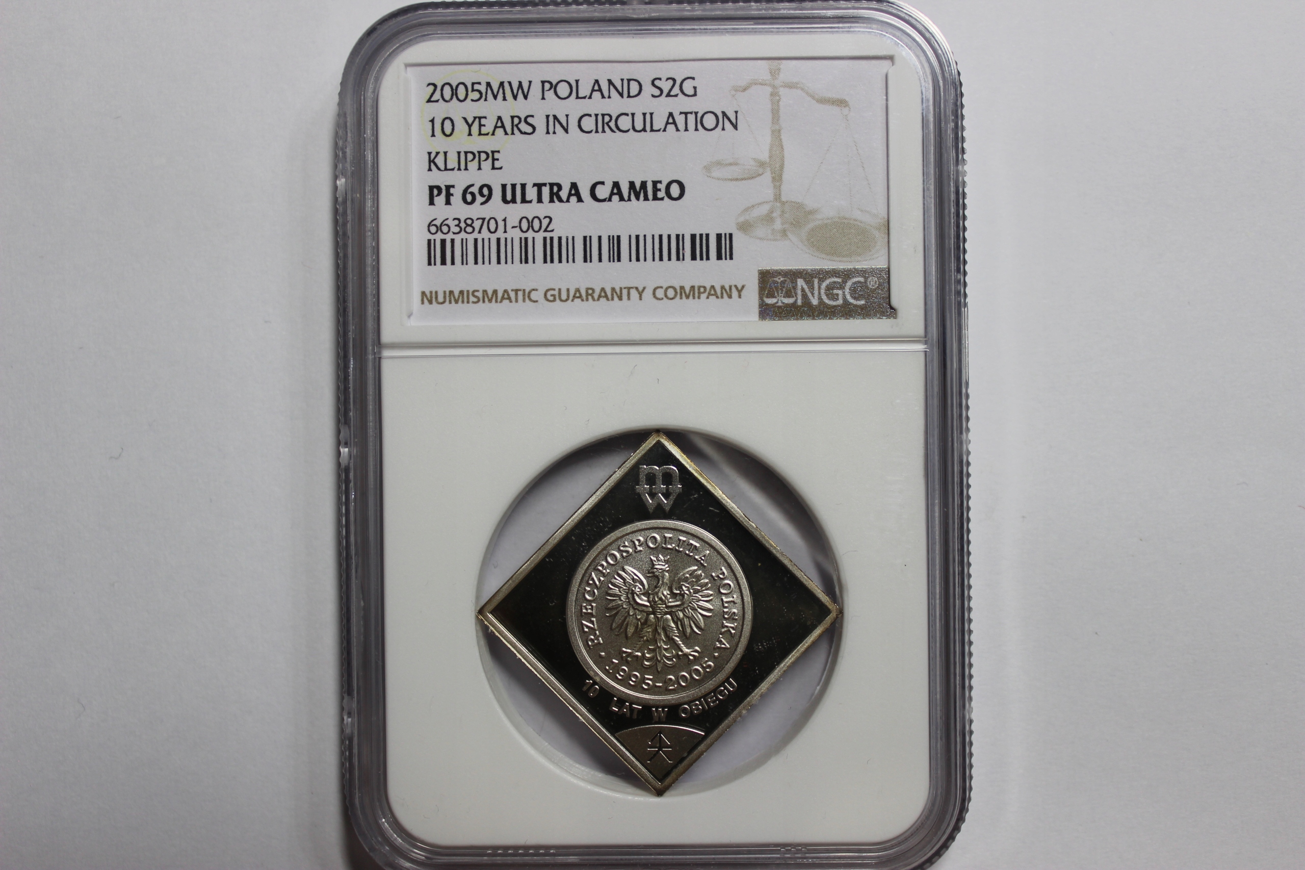 Klipa srebrna 2 grosze 2005 NGC PF69 UC • Cena, Opinie ...