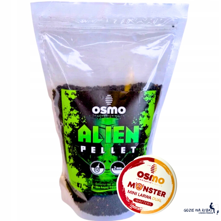 OSMO Alien Pellet 800g + Monster Mini Larwa Duo - 15044339783 - Allegro