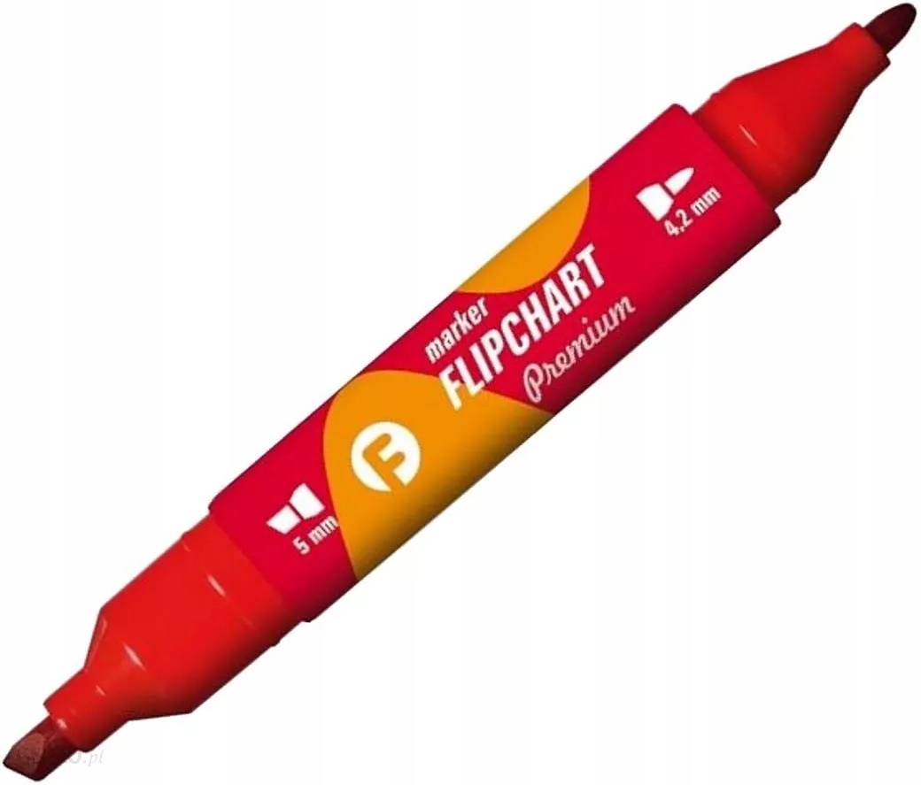 MARKER FLIPCHART MIP CZERWONY DWUSTRONNY (KM503-C2) • Cena, Opinie ...