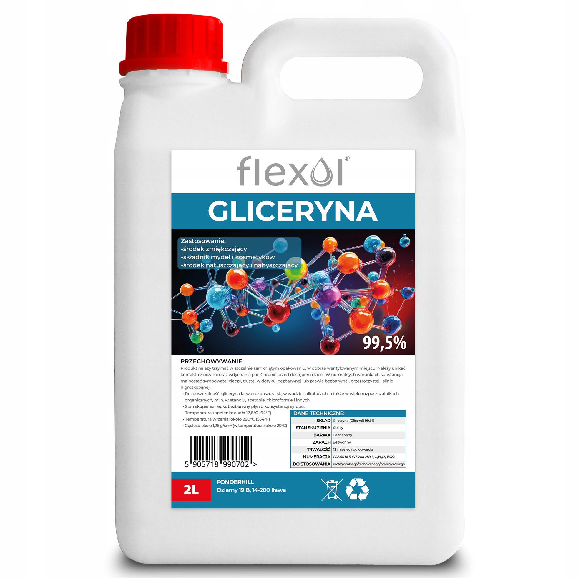 Glycerín RASTLINNÝ 99,5% 2L FLEXOL, (5905718990702) • Ceny, Recenzie ...