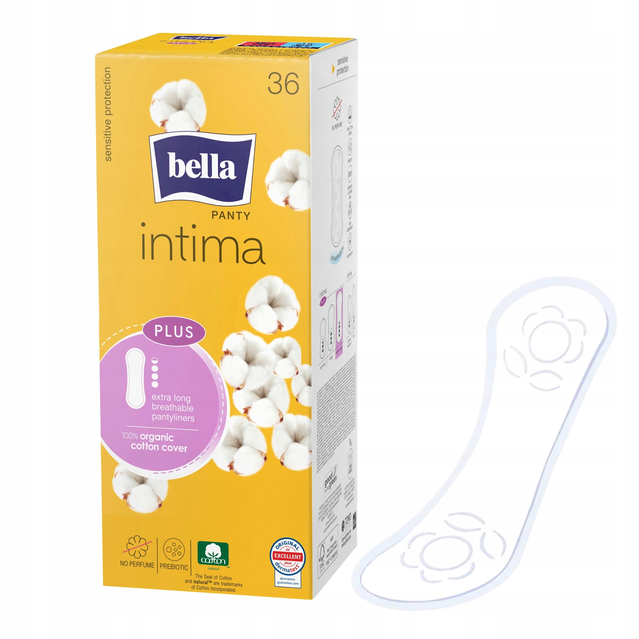 BELLA PANTY INTIMA Plus Extra Long Wydłużone wkładki higieniczne 36szt ...