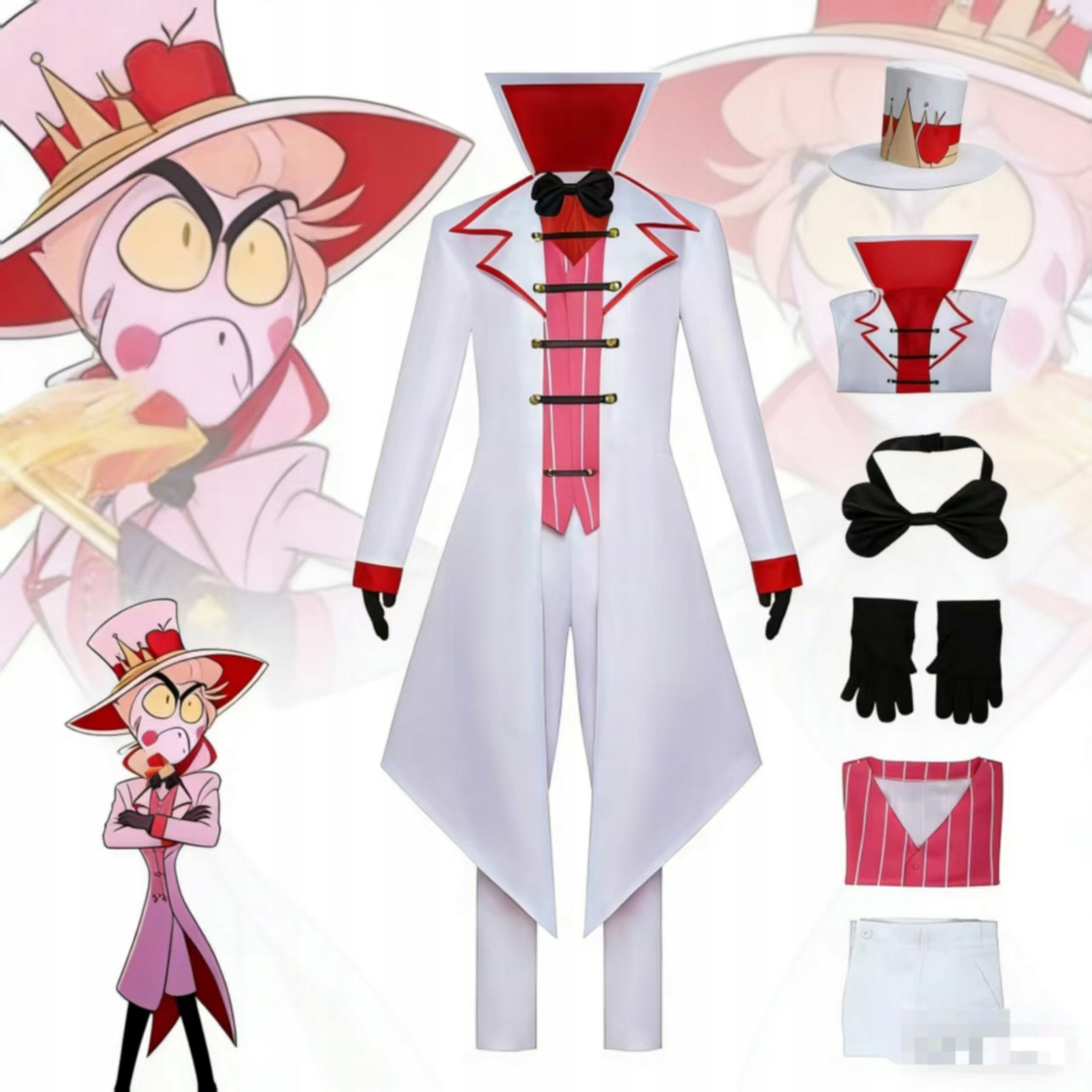 Cosplay Anime Hazbin Hotel Lucifer Morningstar Kostým za 1014.00CZK ...