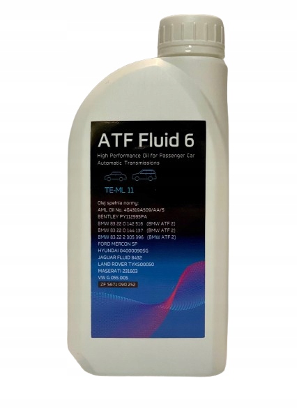 Olej do automatycznej skrzyni biegów 6HP ATF 6 żółty - 1L 4053202268422 za 50.00PLN z Luboń ...