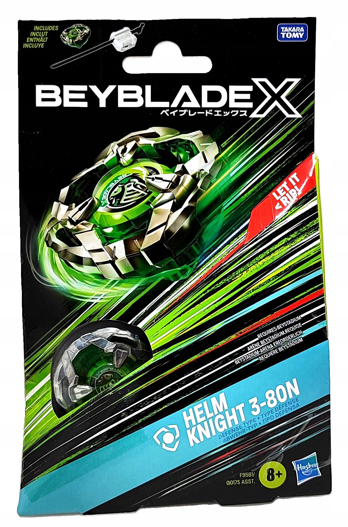 Zielony bączek Beyblade X - Helm Knight 3-80N. (5010996257086) • Cena ...