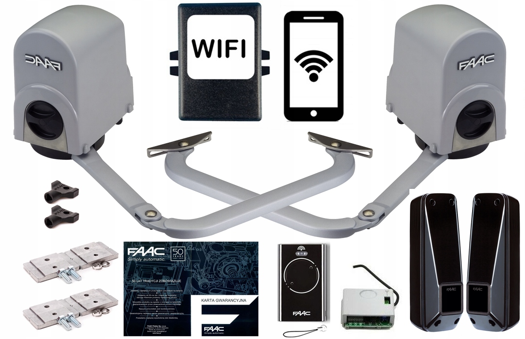 Pohon pro křídlové brány - FAAC 391 Energy WIFI za 16999 Kč - Allegro