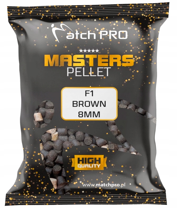 MATCHPRO PELET MASTERS F1 BROWN 8 MM - 13206468313 - Allegro
