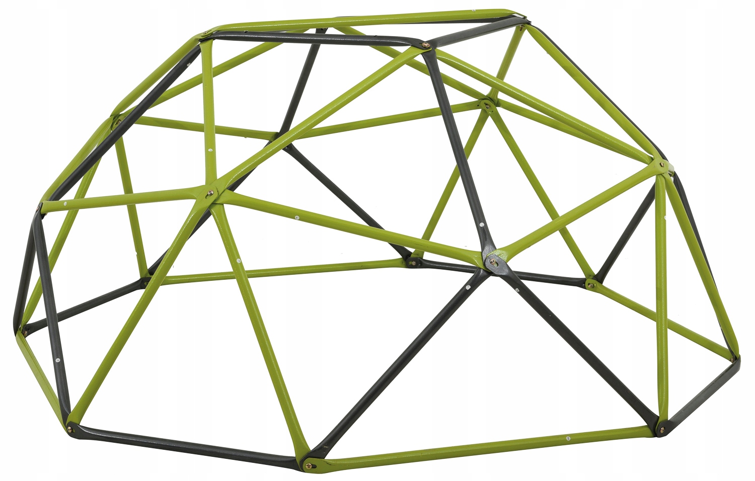 Metalowa kopuła do wspinania się 4IQ Group 180 x 88 cm szaro-zielona ...