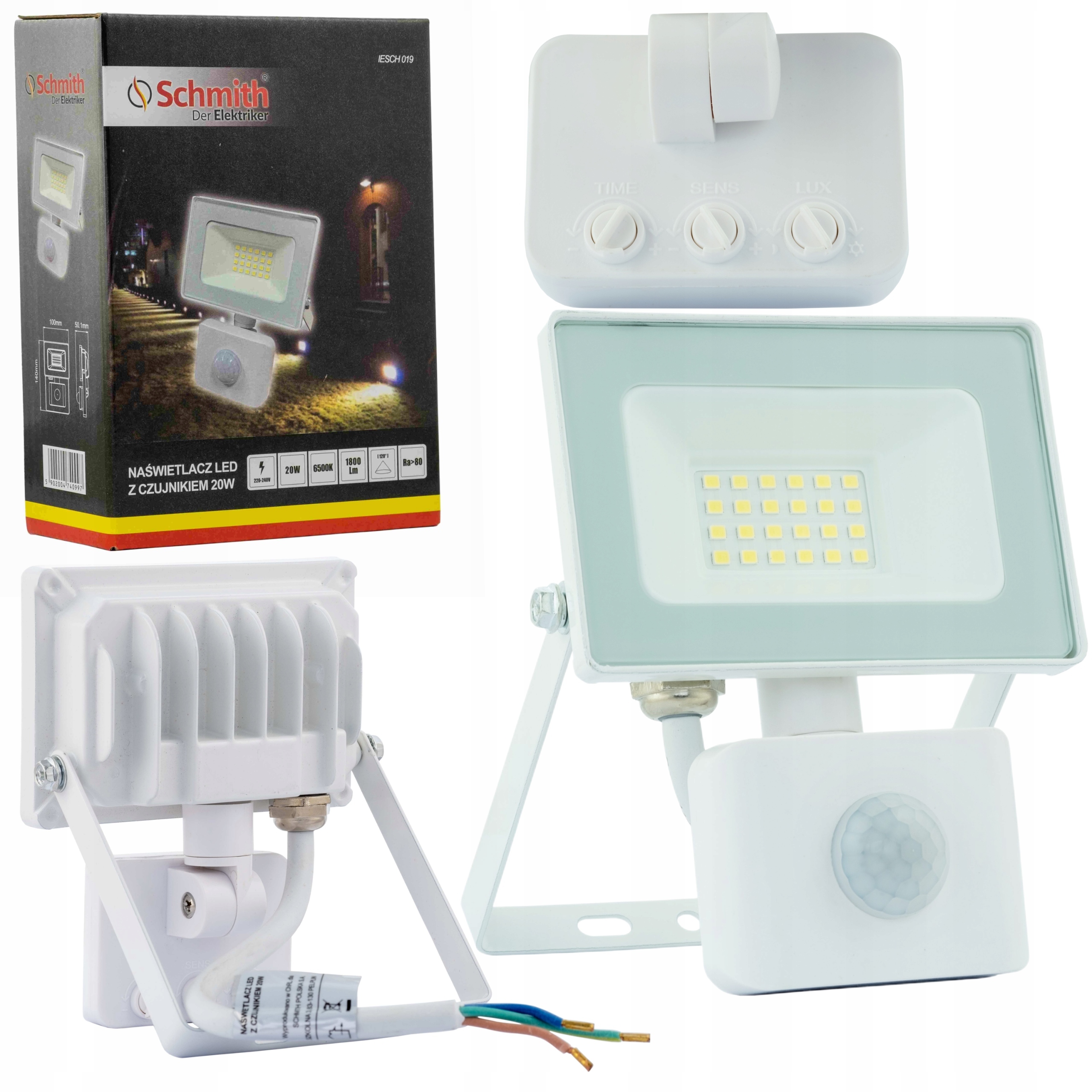 SCHMITH NAŚWIETLACZ HALOGEN LED Z CZUJNIKIEM RUCHU (IESCH 019) • Cena ... SCHMITH NAŚWIETLACZ HALOGEN LED Z CZUJNIKIEM RUCHU (IESCH 019) • Cena ...