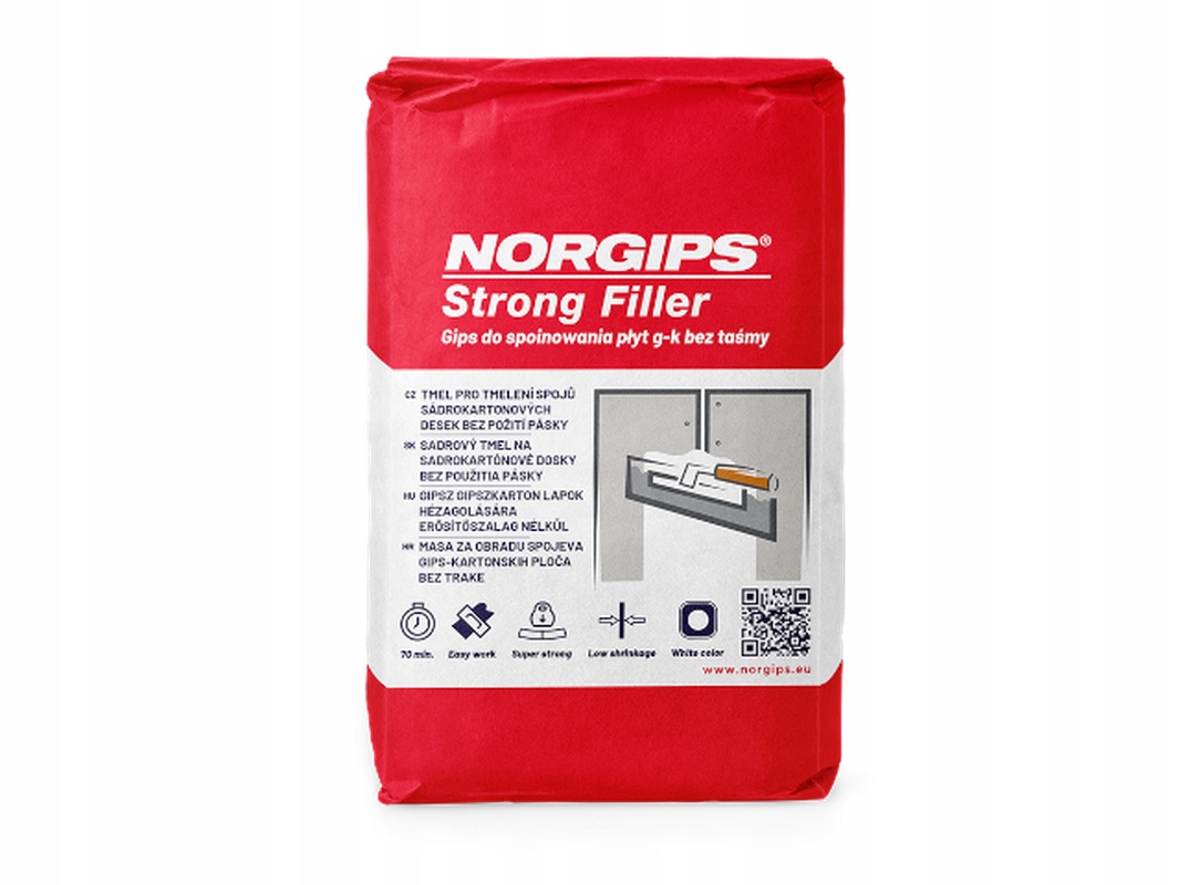 Gips szpachlowy Norgips Strong Filler 5 kg • Cena, Opinie - Allegro